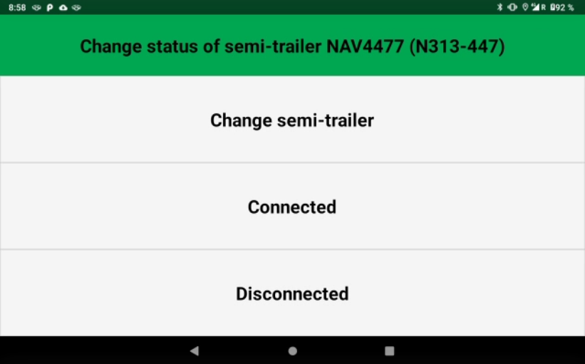 Semi-trailers - Webdispatching